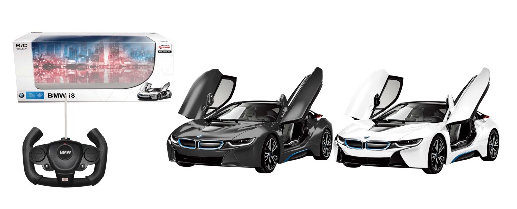 BMW i8 Fjernstyret Bil 1:14 (Kan åbne dørene via remote) (Udgået)