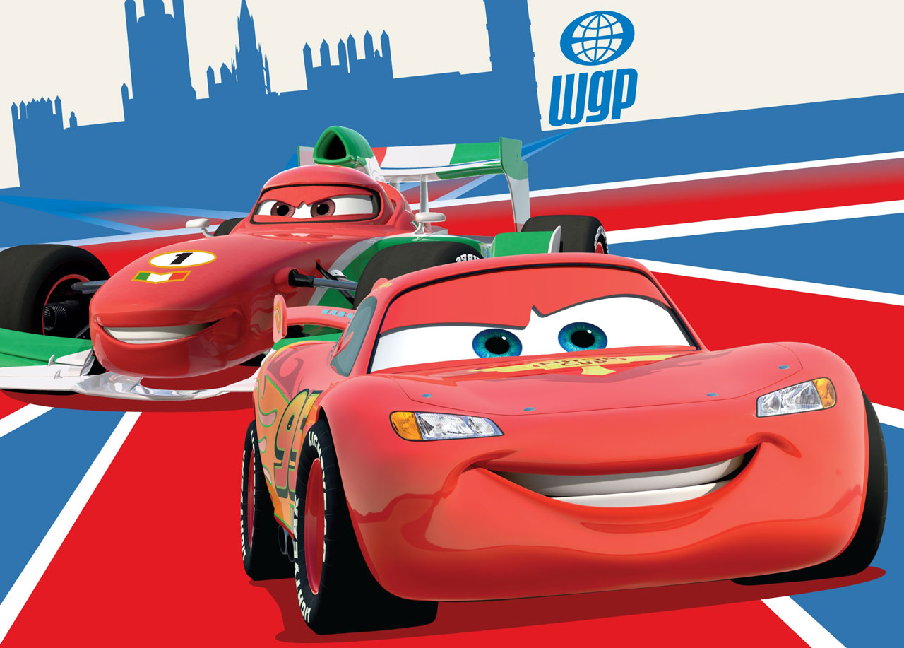 Disney Lynet McQueen og Francesco Tæppe 26 - 95 x 133 cm (Udgået)