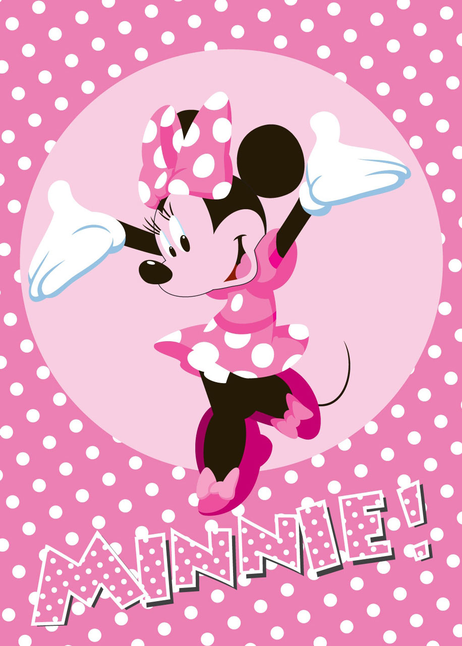 Disney Minnie Mouse Børne Tæppe Design 25 - 95 x 133 cm (Udgået)