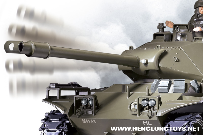 Fjernstyret 1:16 Tank U.S. M41A3, Airsoft (Udgået)