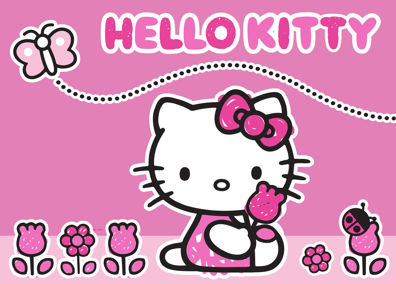 Hello Kitty Børne Tæppe Design 17 - 95 x 133 cm (Udgået)