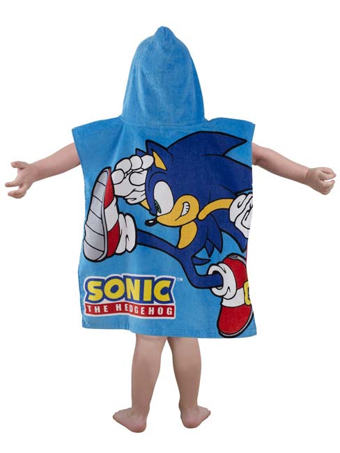 Sonic the Hedgehog Poncho Badehåndklæde med hætte (Udgået)