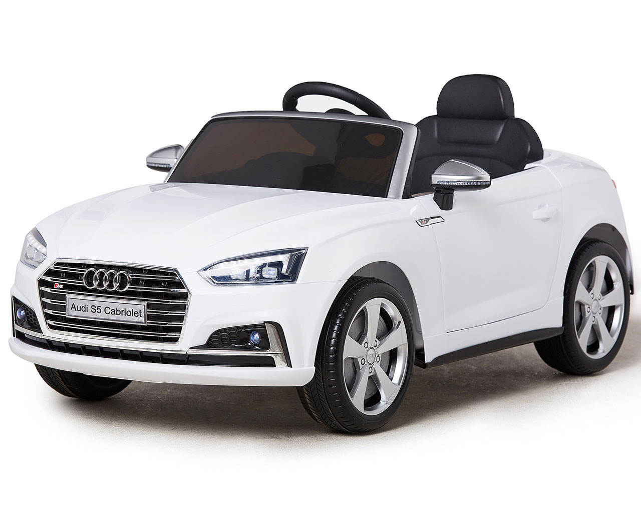 Audi S5 Cabriolet Hvid Elbil til Børn 12V m/2.4G fjernbetjening ...