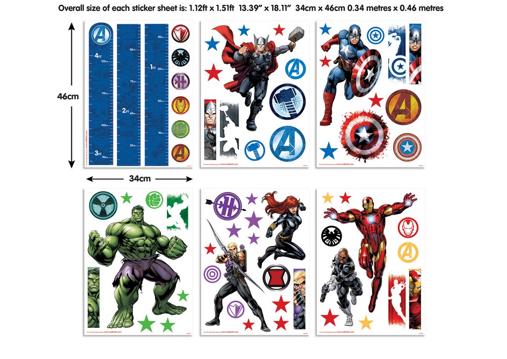 Avengers Assemble Wallstickers (Udgået)