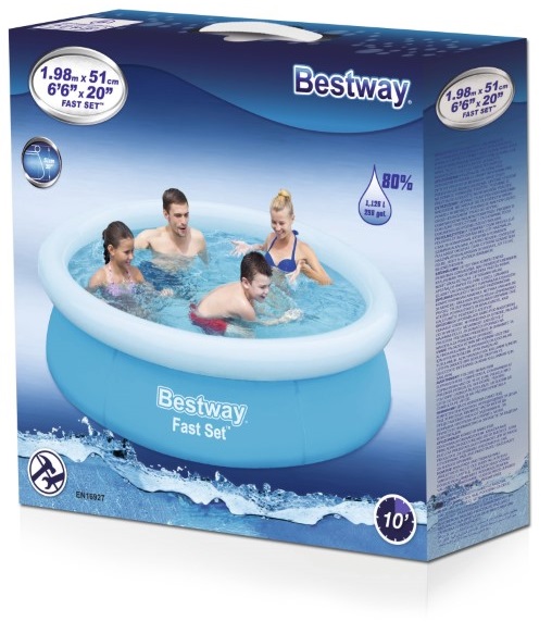 Bestway Fast Set Pool 198 x 51cm (Udgået)