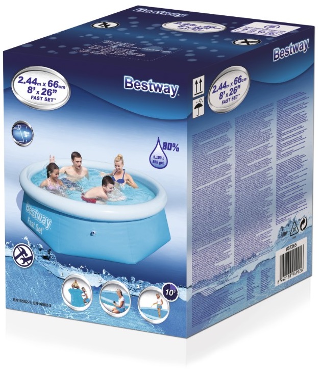 Bestway Fast Set Pool 244 x 66cm (Udgået)