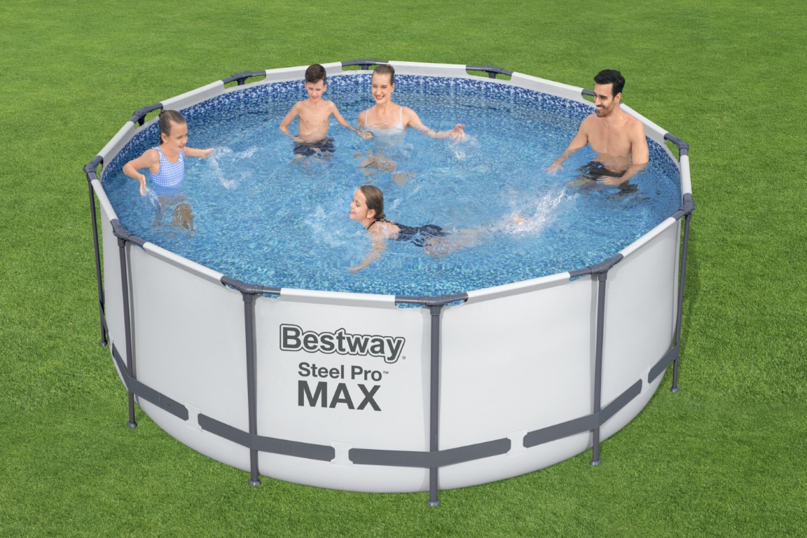 Bestway Steel Pro MAX Frame Pool 366 x 122cm m/filter pumpe, stige mv ...