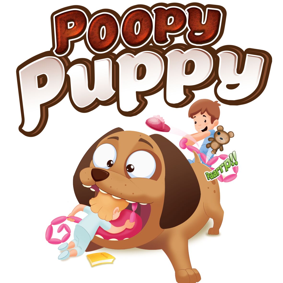 BIG IT UP - POOPY PUPPY ''Hundeprut'' spil og Legetelt (Udgået)