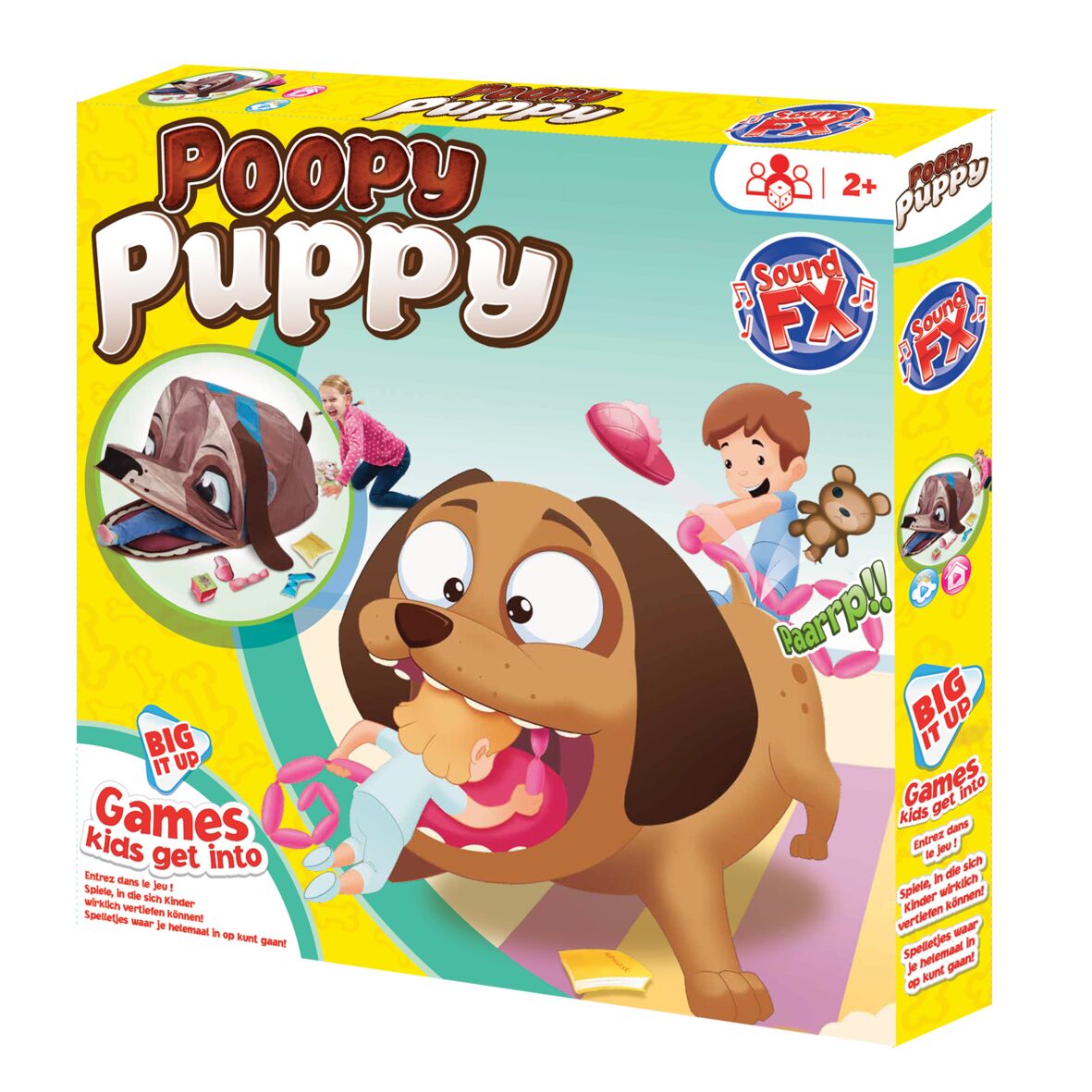BIG IT UP - POOPY PUPPY ''Hundeprut'' spil og Legetelt (Udgået)