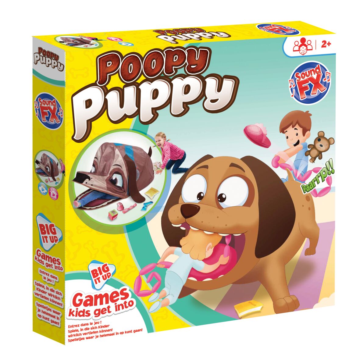 BIG IT UP - POOPY PUPPY ''Hundeprut'' spil og Legetelt (Udgået)