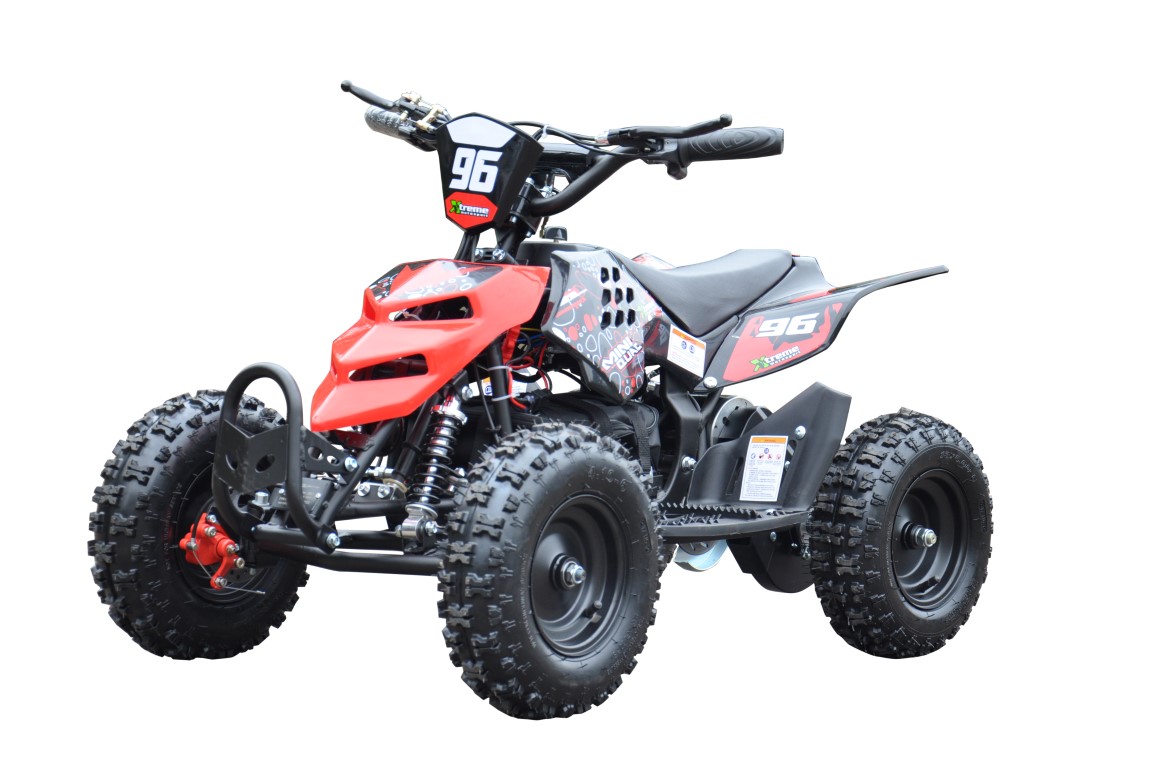 EL Mini ATV Xtreme Mini Quad 800W m/fart begrænser Rød (Udgået)