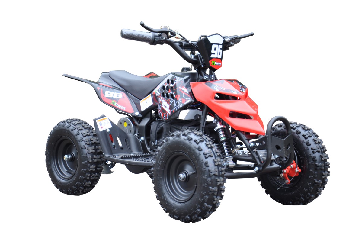 EL Mini ATV Xtreme Mini Quad 800W m/fart begrænser Rød (Udgået)