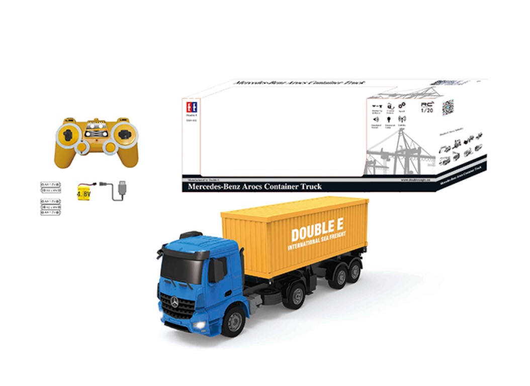 Mercedes-Benz Aroce Fjernstyret Lastbil med container 1:20 2.4G (Udgået)