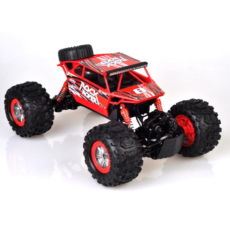 Rock Rover Fjernstyret 4WD Crawler 1:12 2.4G, Rød (Udgået)