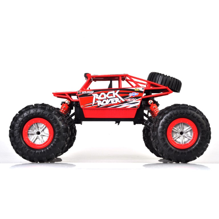 Rock Rover Fjernstyret 4WD Crawler 1:12 2.4G, Rød (Udgået)
