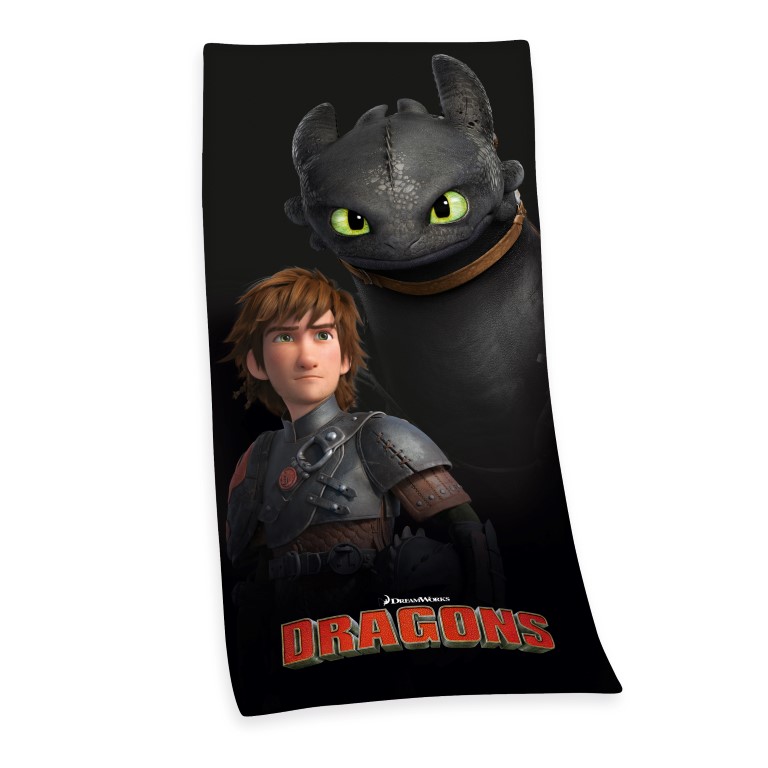 Sådan træner du din drage Tandløs Badehåndklæde - 100 procent bomuld ...