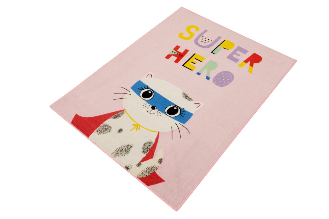 Super Helt Kat De Luxe gulvtæppe til børn 95x125 (Udgået)